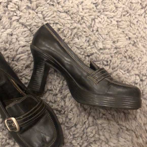 lei | Shoes | Chunky Heels Lei Brand Vintage Heels | Poshmark